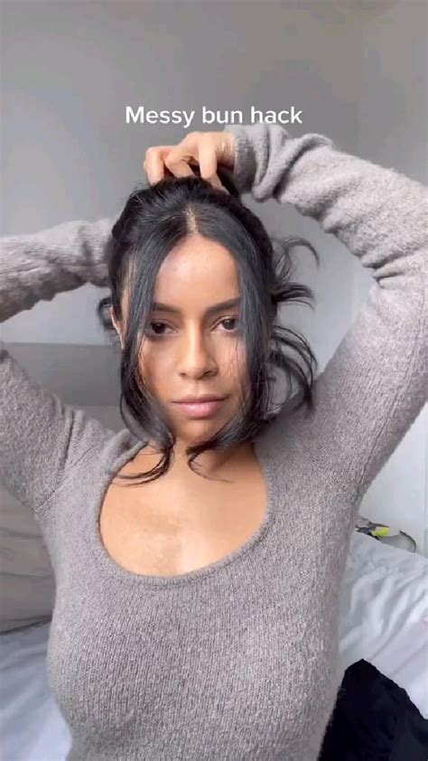 Messy Bun Hack Bun Hairstyles Hair Tutorial Hair Styles