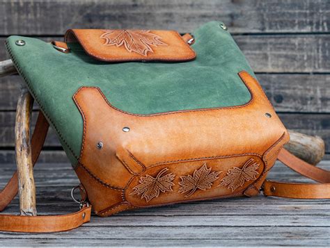 Hybrid Leather Tote Bag Pattern Maple Backpack Shoulder Bag Pdf
