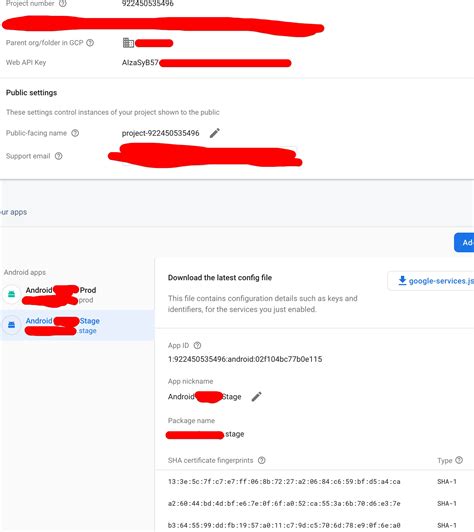Firebase And Google Maps Api Keys Result In A Wrong Configuration Issue Google Play