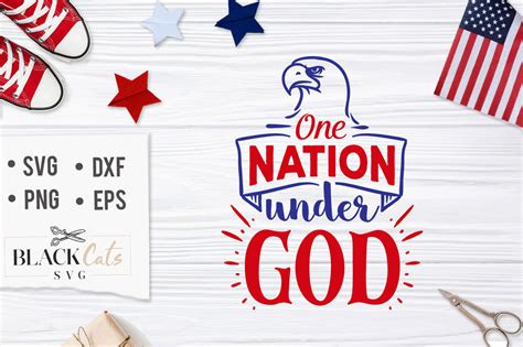 One Nation Under God SVG By BlackCatsSVG TheHungryJPEG