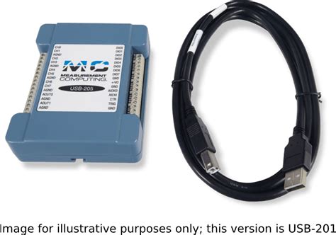 Digilent Mcc Usb 201 Single Gain Multifunction Usb Daq Device 12 Bit