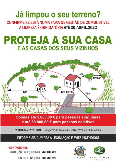 Limpeza de Terrenos obrigatória até 30 de abril de 2022 Câmara