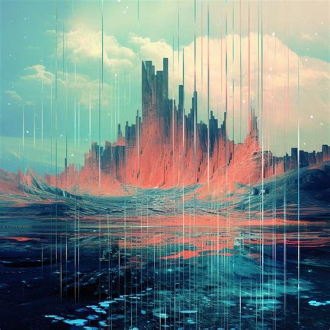 Premium AI Image Randomized Glitches Creating Unexpected Visual Harmony