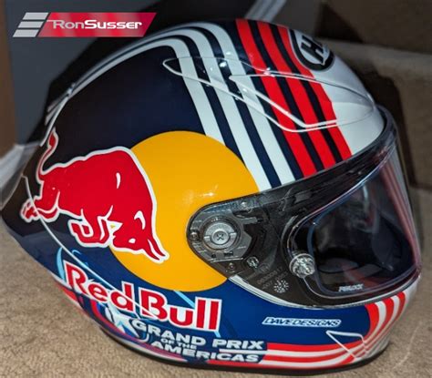 HJC RPHA 1N Red Bull Austin GP Helmet NIB Size Large RonSusser