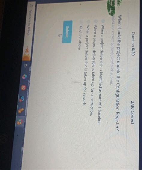 Question 6 30 2 30 Correct When Should The StudyX