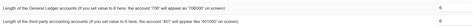 Bug Solved Length Of The General Ledger Accounts Not Showing · Issue