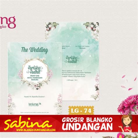Jual BLANGKO UNDANGAN LINTANG 74 SABINA UNDANGAN Shopee Indonesia