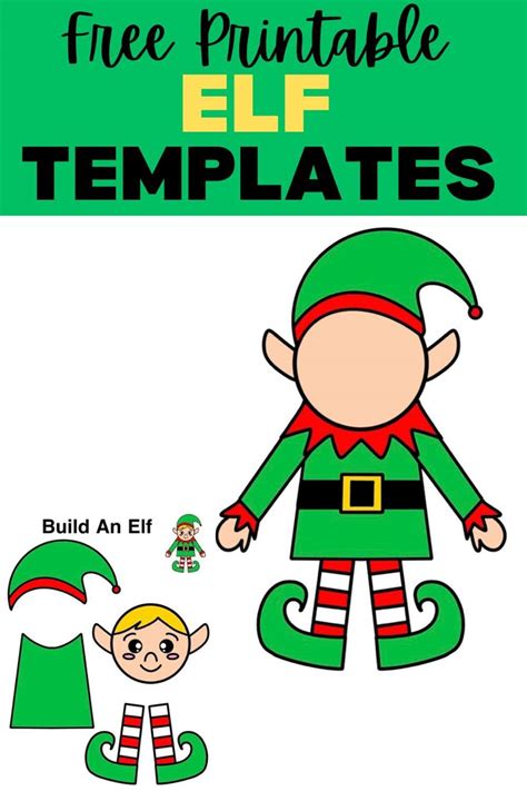 Free Printable Elf Templates Elf Crafts Elf Printables Free Elf