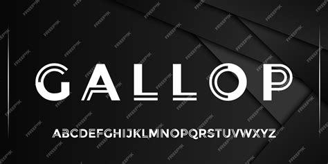 Premium Vector Futuristic Modern Geometric Alphabet Font Luxury And Elegant Font Display