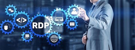 Premium Photo Remote Desktop Protocol Networking Internet Technology