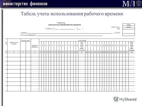 Бланк Табель Учета Рабочего Времени Учителей Openstocks Diary