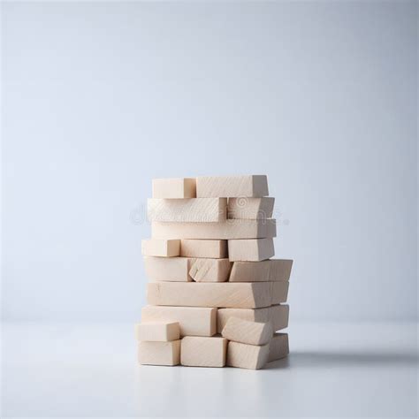 Wooden Blocks In Various Shapes And Sizes Stock Illustration