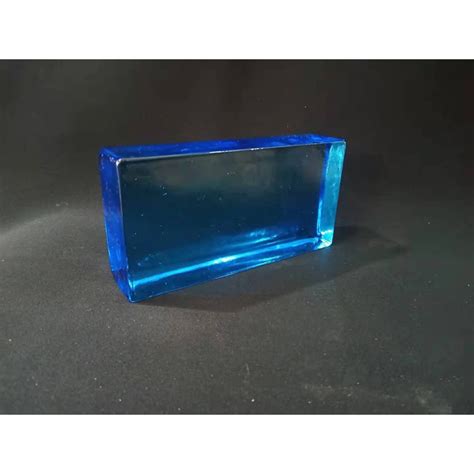 Colorful Blue Glass Bricks For Interior Decoration
