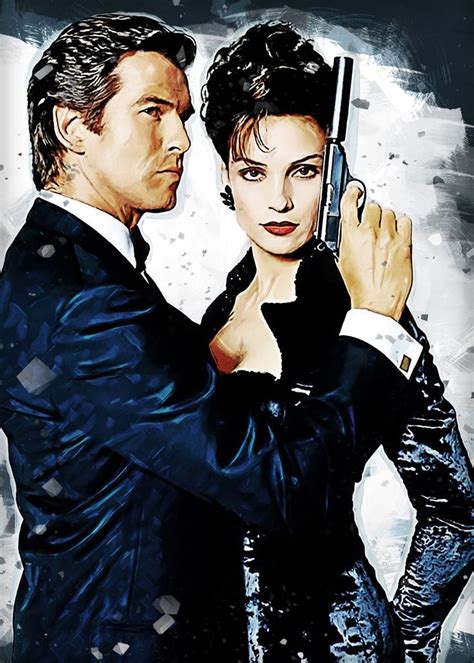 James Bond And Girl Poster By Fasata Design Displate James Bond