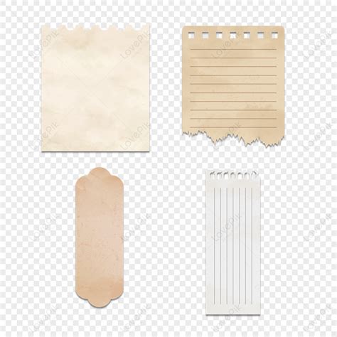 느슨한 잎 레이블 빈티지 스크랩북 찢어진 종이 일러스트 노트 찢어진 종이 편지지상표편지 A Png 일러스트 무료 다운로드 Lovepik