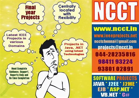 IEEE FINAL YEAR PROJECT TOPICS NCCT Ncct In 044 28235816 MATLAB PROJECT TITLES