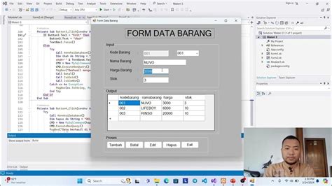 Demo Tugas Program Inventori Edit Dan Hapus Youtube