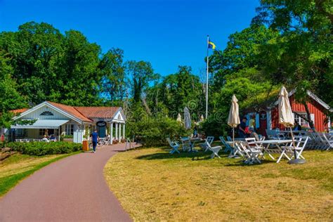 Oland Sweden July 15 2022 Colorful Timber Houses In Swedish