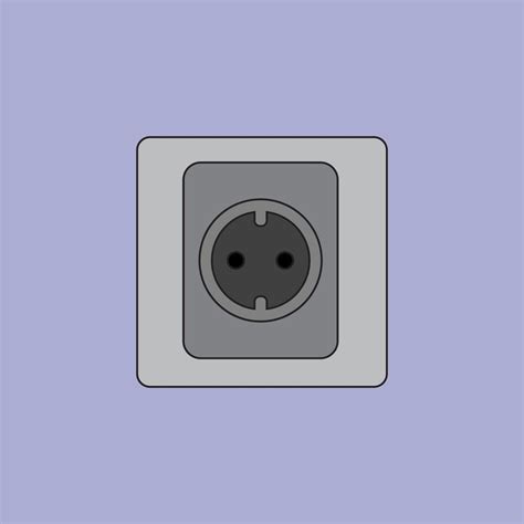 Flat Power Socket Icon With Vector Illustration 13672095 Vector Art At Vecteezy