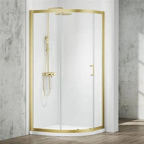 Merlyn Mbox 900 X 900mm 1 Door Quadrant Shower Enclosure In Brushed