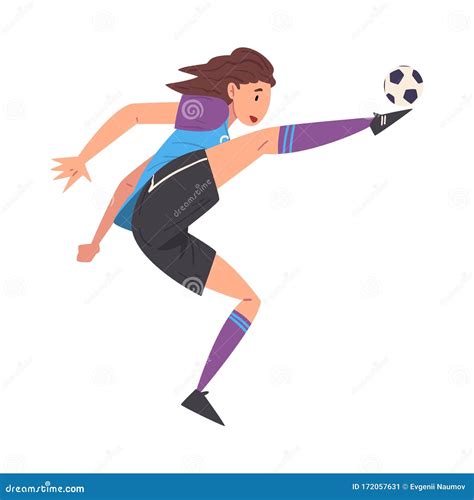 Girls Soccer Vector