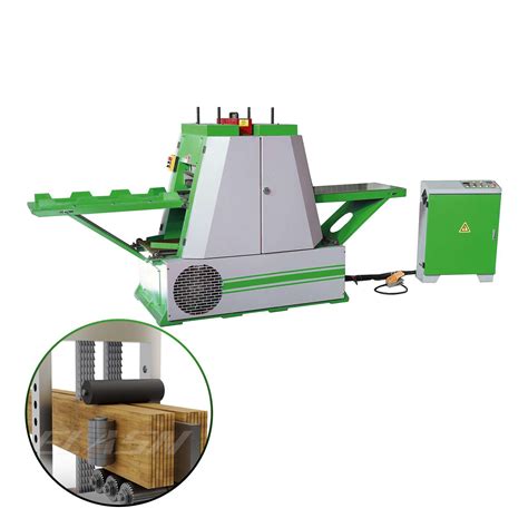 Vertical Frame Saw Machine With Multiple Rip Saw Blades For Round Logs