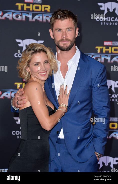 Chris Hemsworth And Elsa Pataky Attend The Premiere Of Disney And Marvel S Thor Ragnarok At
