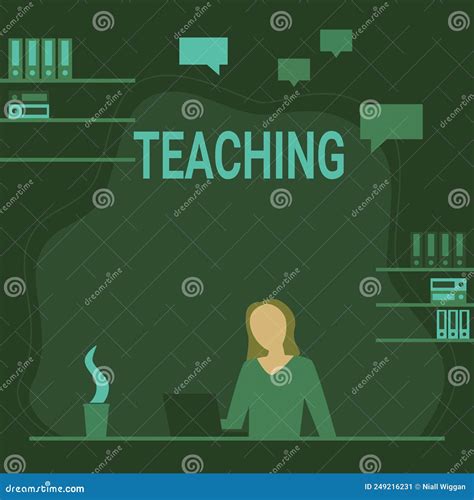 Sign Displaying Teaching Business Concept Act Of Giving Information
