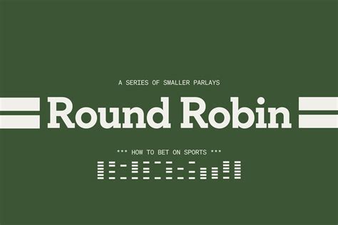 Round Robin Sports Betting Strategy Explained🥢 Explore O Universo Da