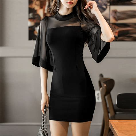 ミニドレス 黒タイトワンピース セクシー[品番：ii000010537]｜miniministore（ミニミニストア）のレディースファッション通販｜shoplist（ショップリスト）