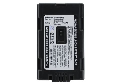 Panasonic Camera Battery 7 4v 5400mah 39 96wh For Ag Ac 90 Ag Dv