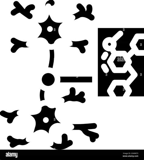 Neurochemistry Neuroscience Neurology Glyph Icon Vector Neurochemistry