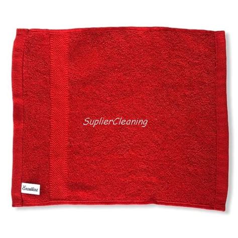 Jual Kain Lap Tangan Handuk Serbaguna Warna Biru Merah Shopee Indonesia