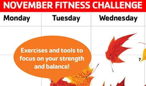 November Fitness Challenge Is Here Ymca Of Long Island