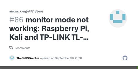 Monitor Mode Not Working Raspberry Pi Kali And TP LINK TL WN N EU Version Issue