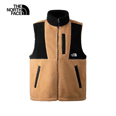 The North Face 北面 男女款棕色保暖多口袋立領休閒抓絨背心81sdi0j Pchome 24h購物