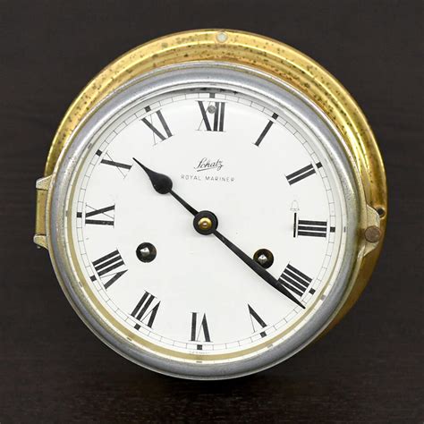 Vintage Schatz Royal Mariner Brass Ships Clock Replacements Ltd