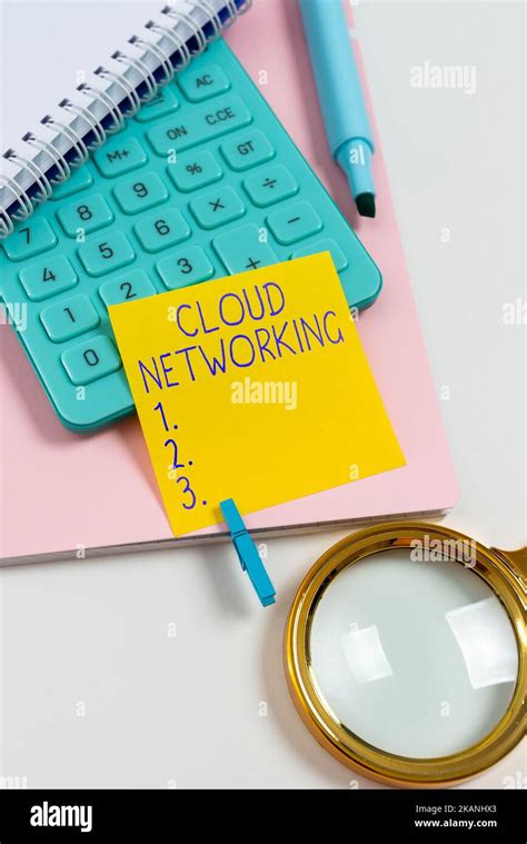 Sign Displaying Cloud Networking Word For Application Of Engineering To The Development Of