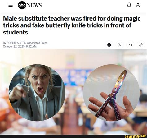 Ni A 2 Male Substitute Teacher Was Fired For Doing Magic Tricks And