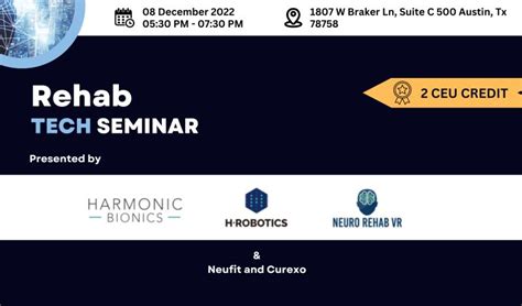 H Robotics Inc On Linkedin Rehabilitation Technology Seminar