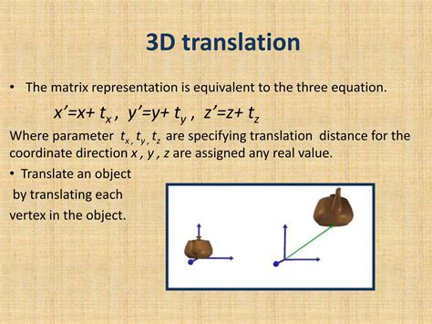 3d Transformation In Computer Graphics Pptx