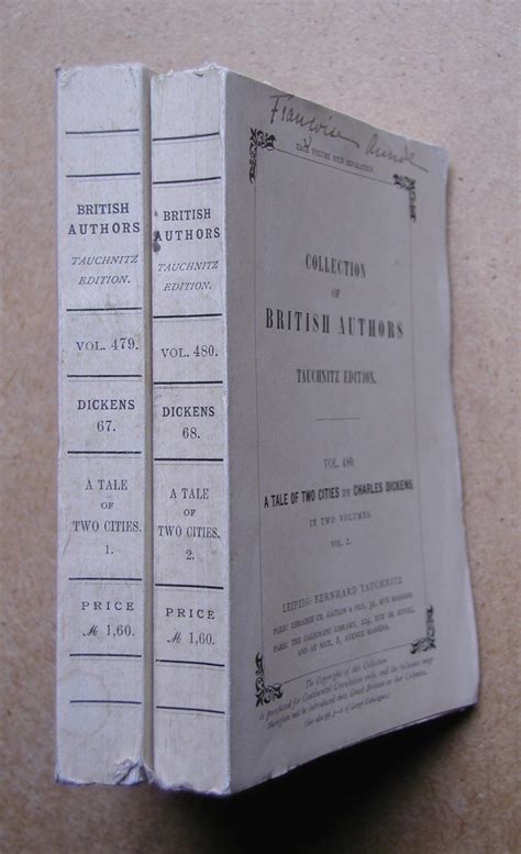 A Tale Of Two Cities In Two Volumes By Dickens Charles Very Good