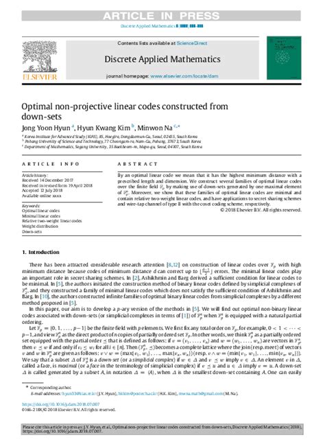 Optimal Non Projective Linear Codes Constructed From Down Sets