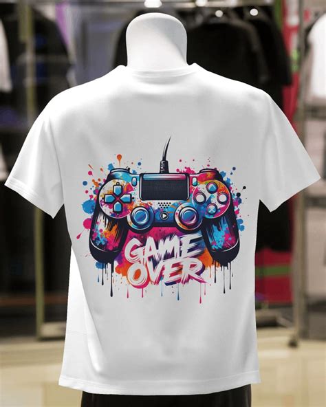 Colorful Game Over Png Gaming Sublimation Design Digital Download Etsy