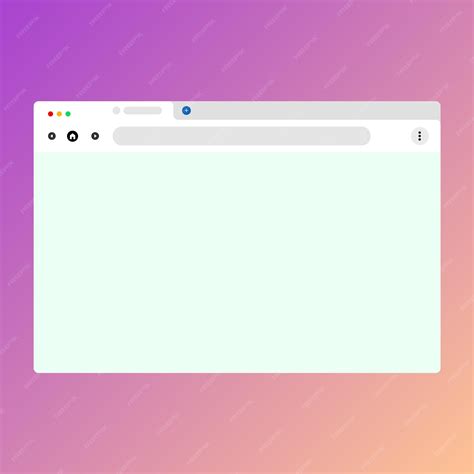 Premium Vector Internet Browser Window Mockup Internet Page Blank