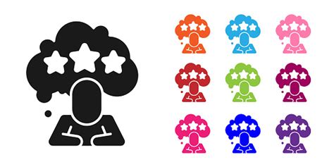 黑五星客戶產品評級審查圖示隔離在白色背景上最喜歡的最好的評級獎勵符號設置圖示豐富多彩向量向量圖形及更多5號圖片 5號 互聯網 享受