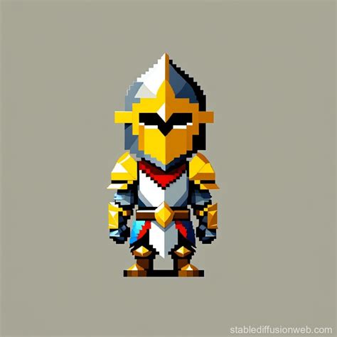 Low Poly Chibi Knight Design Stable Diffusion Online