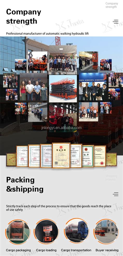 Warehouse Fixed Loading And Unloading Elevator Factory Guide Rail
