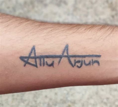 Learn About Allu Arjun Signature Tattoo Best Billwildforcongress
