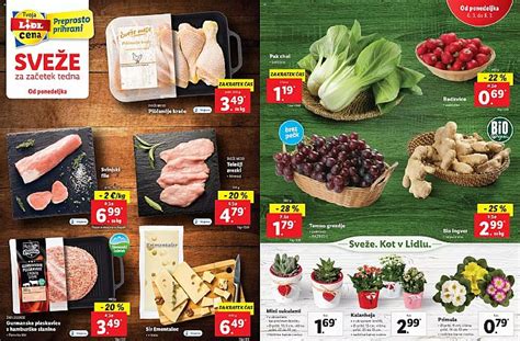 Lidl akcija Sveže za začetek tedna do